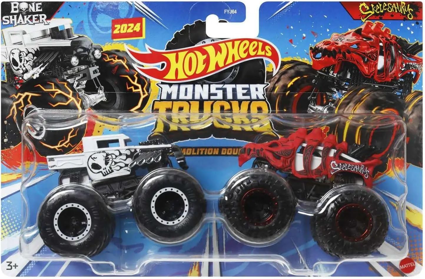 Hot Wheels Monster Trucks Demolition Doubles Bone Shaker vs – PinkPro ...