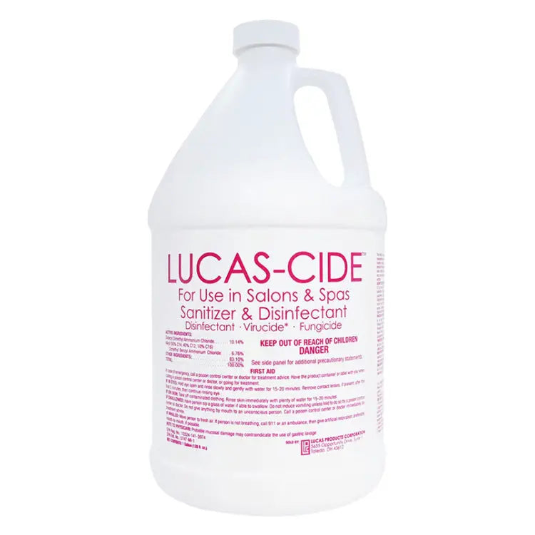 Lucas Products Lucas-Cide Salon & Spa Disinfectant Pink 1 Gallon ...