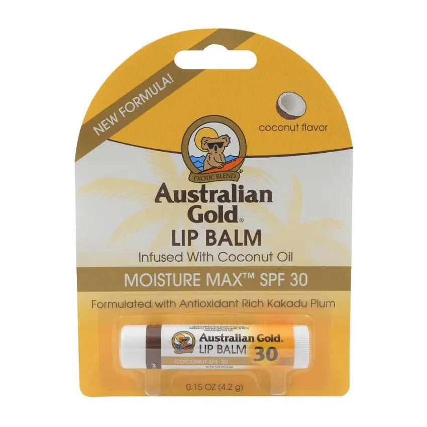 Australian Gold SPF 30 Coconut Lip Balm Blister Pack - PinkPro Beauty ...