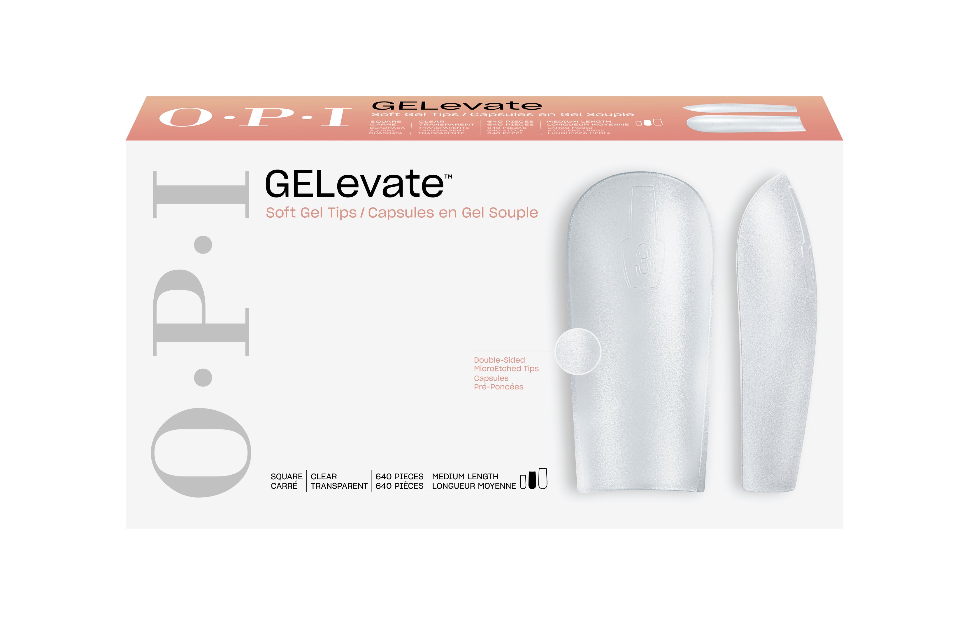 OPI GELevate™ Soft Gel Tips Square - PinkPro Beauty Supply
