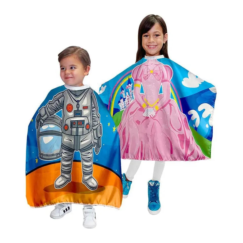 Betty Dain Princess & Astronaut Vinyl Kids Capes - PinkPro Beauty ...