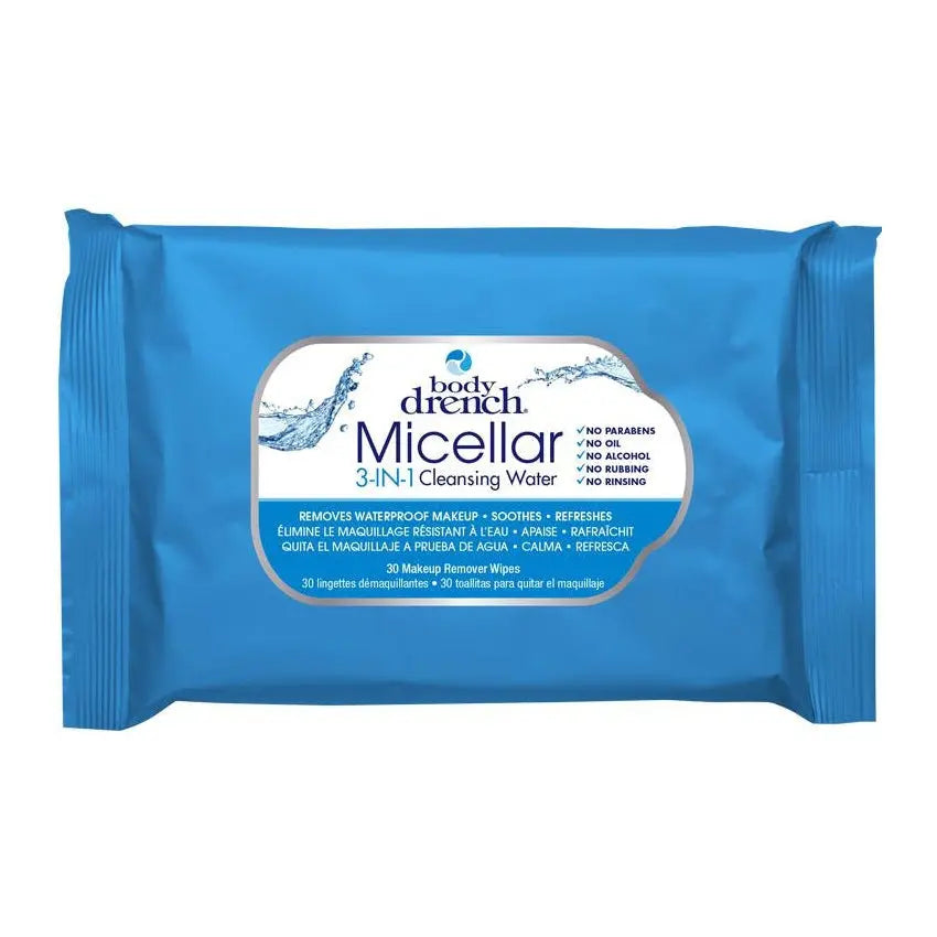 Body Drench Micellar 3-in-1 Cleansing Water Wipes - PinkPro Beauty ...
