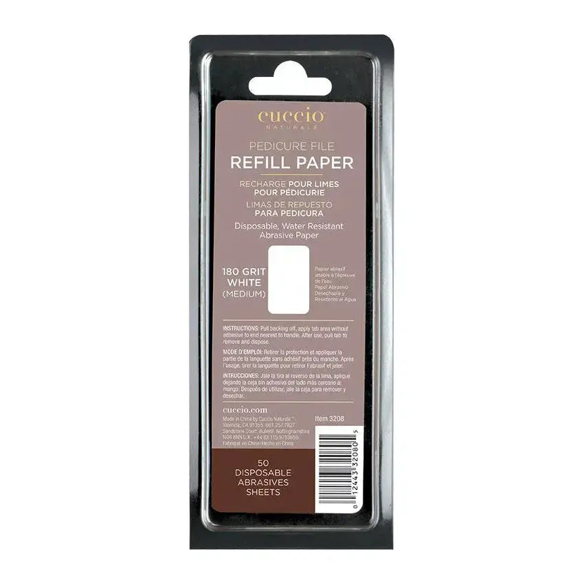 Cuccio Stainless Steel Pedicure File Abrasive Paper Refill - PinkPro ...