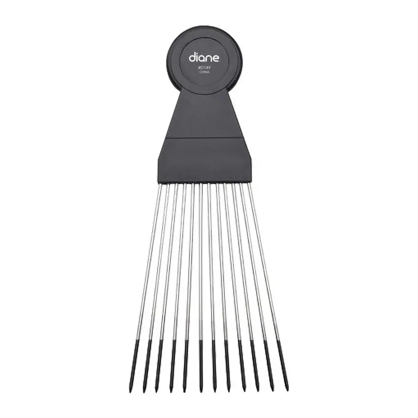 Diane Long Steel Fan Pick Comb - PinkPro Beauty Supply