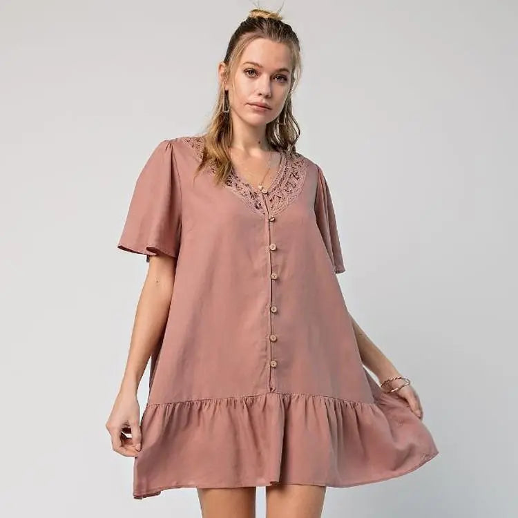 Easel Lace Dress - PinkPro Beauty Supply