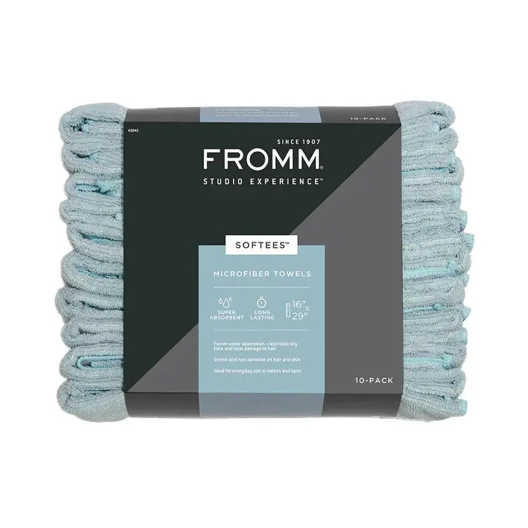FROMM Microfiber Softees Towels Aqua - PinkPro Beauty Supply
