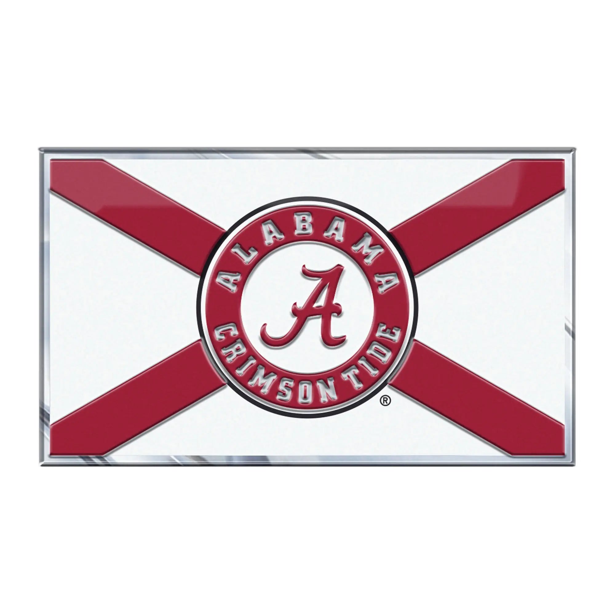 Fanmats Alabama Crimson Tide Embossed State Flag Emblem - PinkPro ...
