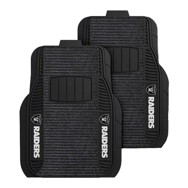 Fanmats Las Vegas Raiders 2pc Deluxe Car Mat Set - PinkPro Beauty ...