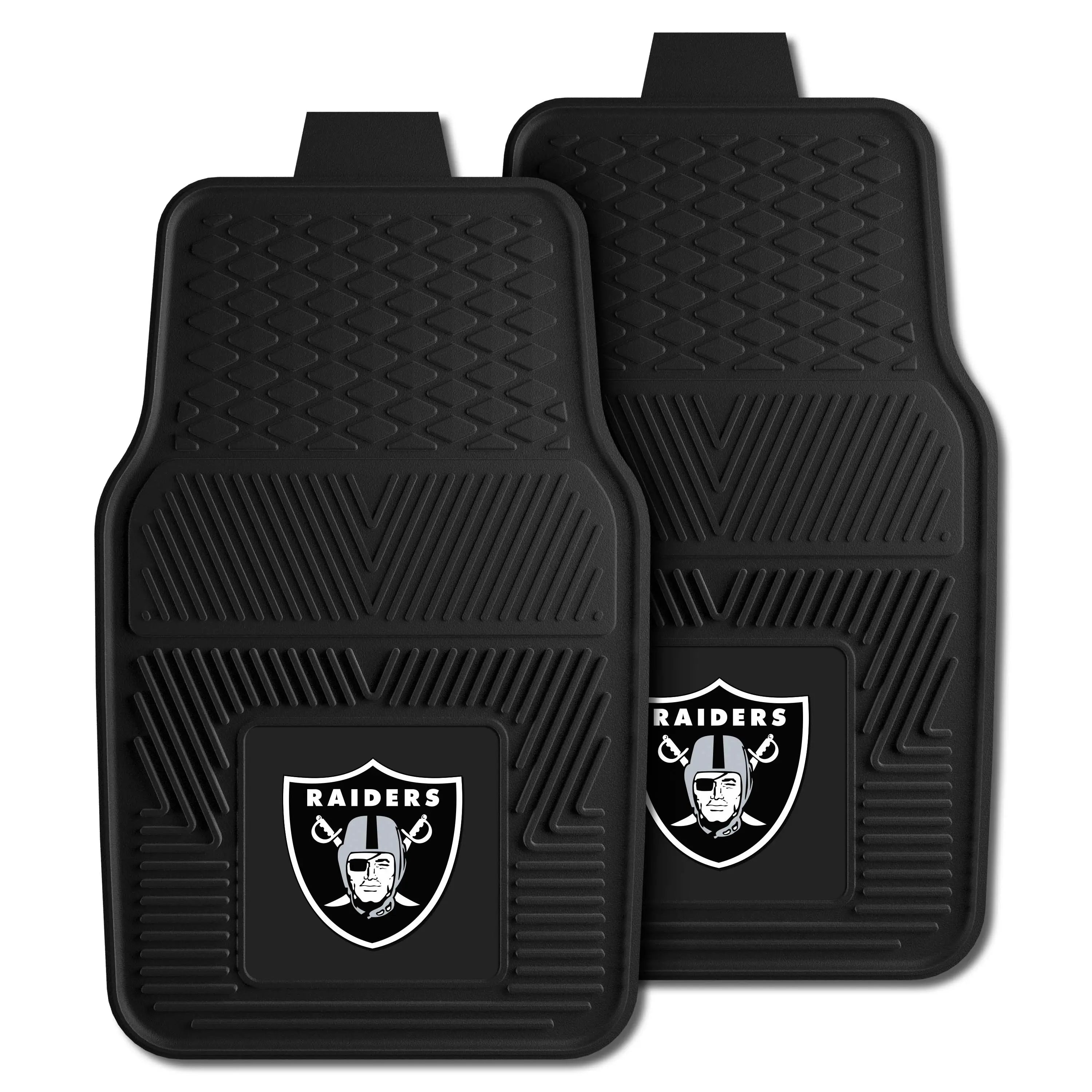 Fanmats Las Vegas Raiders 2pc Vinyl Car Mat Set - PinkPro Beauty ...