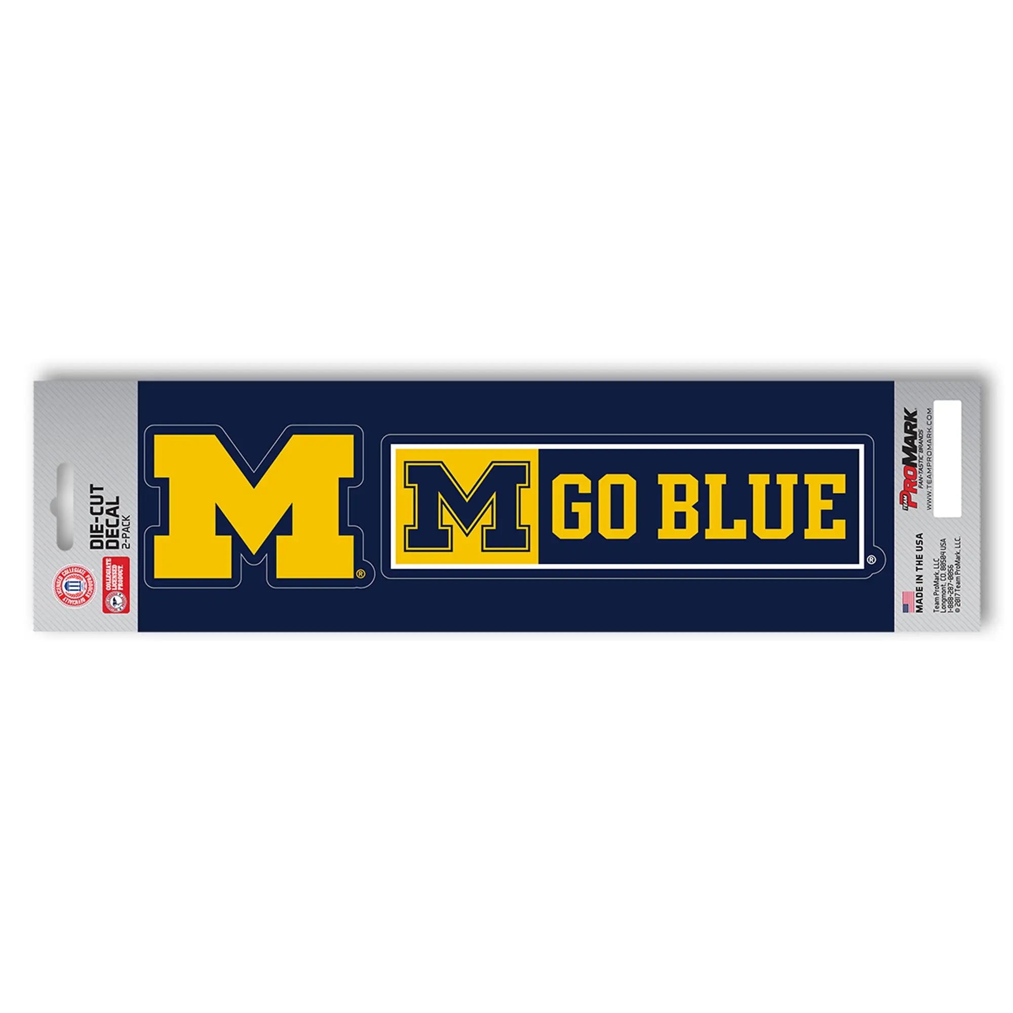 Fanmats Michigan Wolverines Team Slogan Decal - PinkPro Beauty Supply