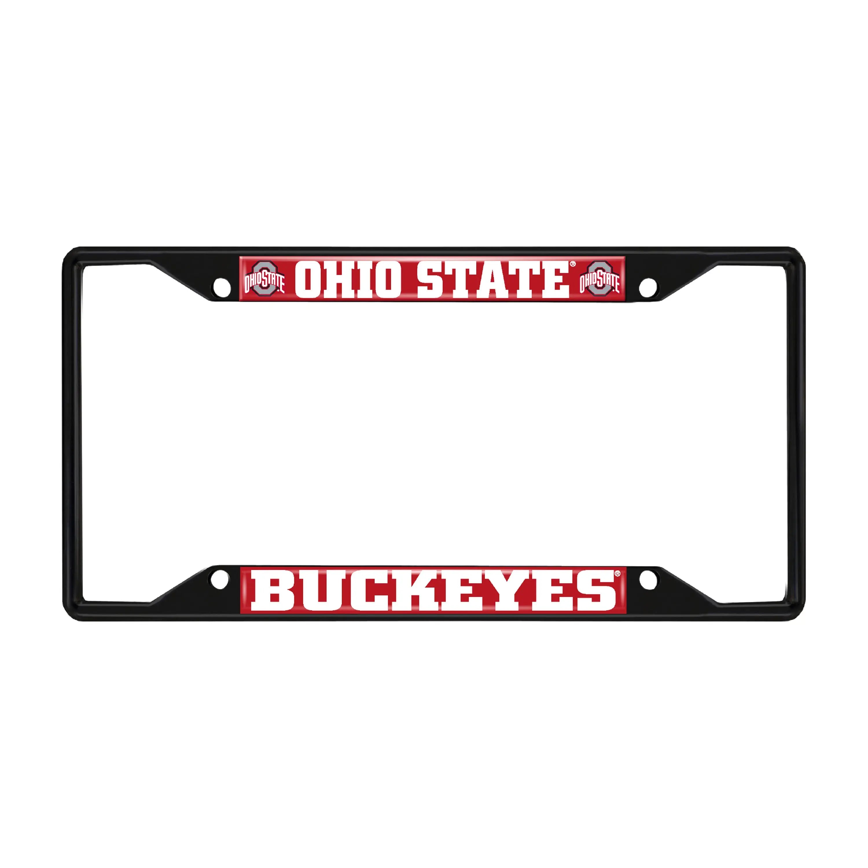 Fanmats Ohio State Buckeyes License Plate Frame - Black - PinkPro ...