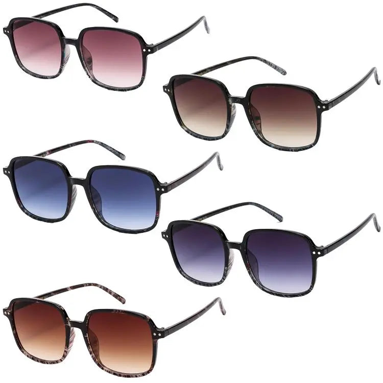 Giselle Squared Sunglasses Assorted - PinkPro Beauty Supply