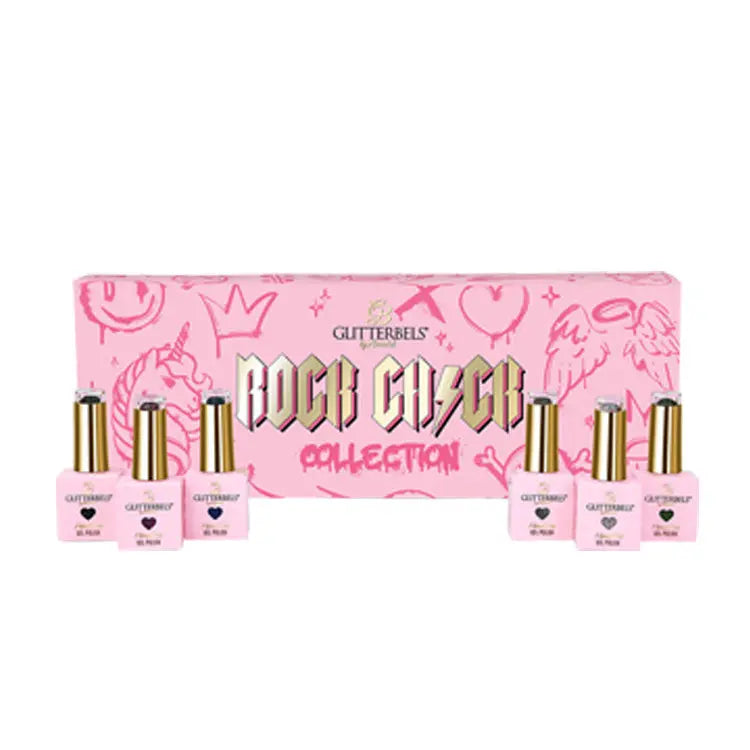 Glitterbels Gel Polish Hema Free Rock Chick 6 Piece Collection ...