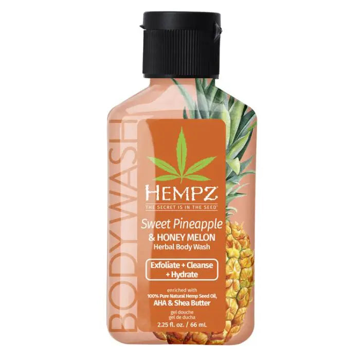 Hempz Sweet Pineapple Body Wash 2.25 oz. - PinkPro Beauty Supply