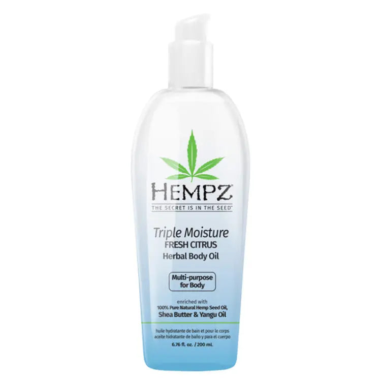Hempz Triple Moisture Fresh Citrus Body Oil - PinkPro Beauty Supply