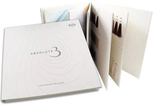 Lisap Absolute 3 Color Swatch Chart - PinkPro Beauty Supply
