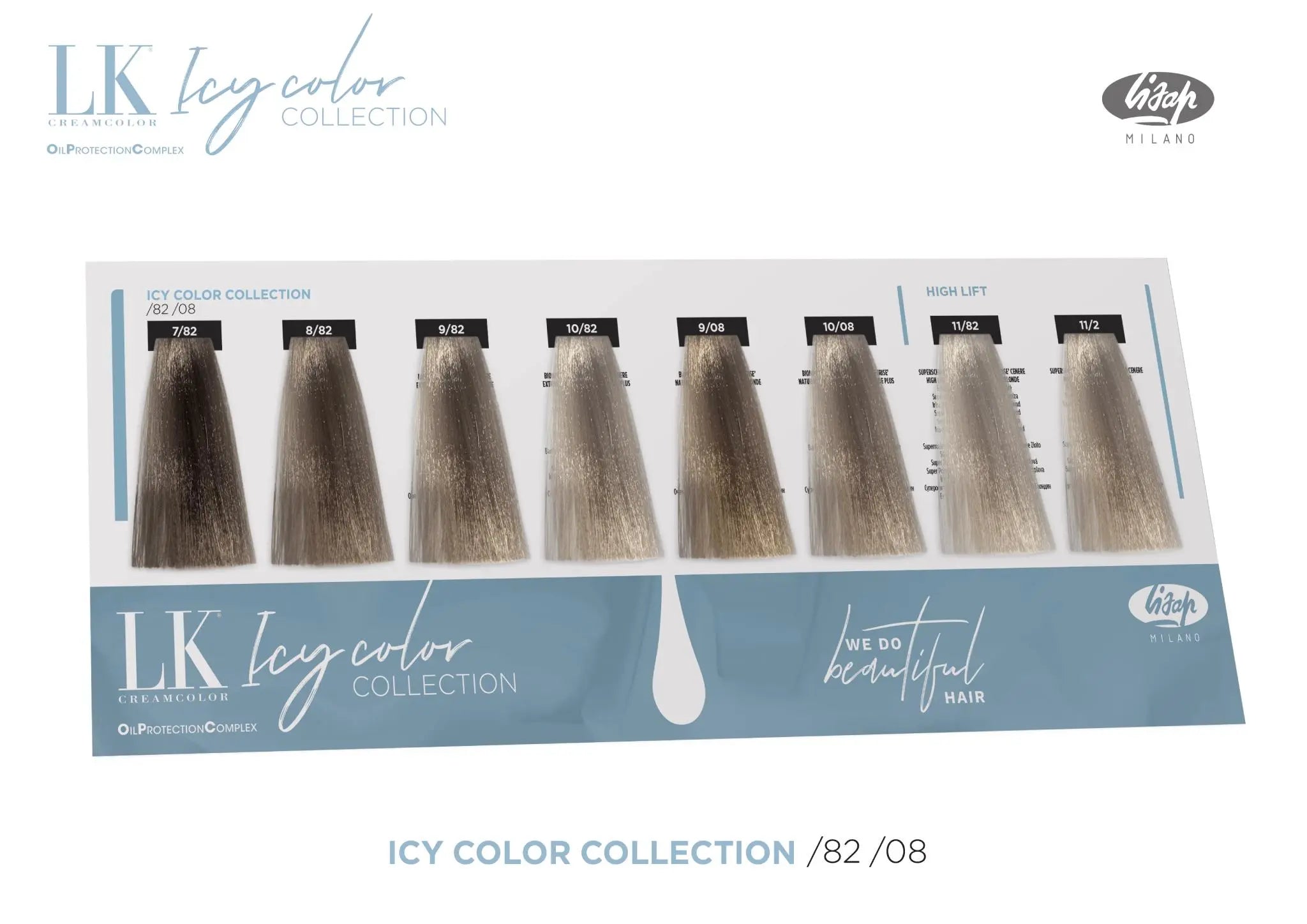 Lisap LK Icy Color Chart - PinkPro Beauty Supply
