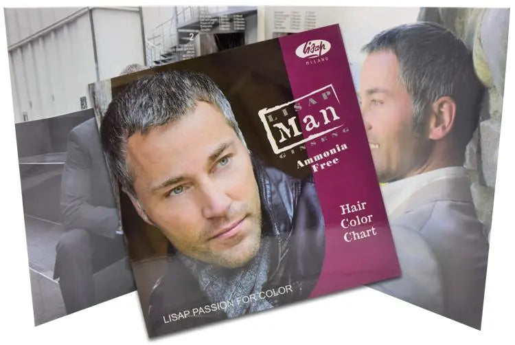 Lisap Man Color Swatch Chart - PinkPro Beauty Supply