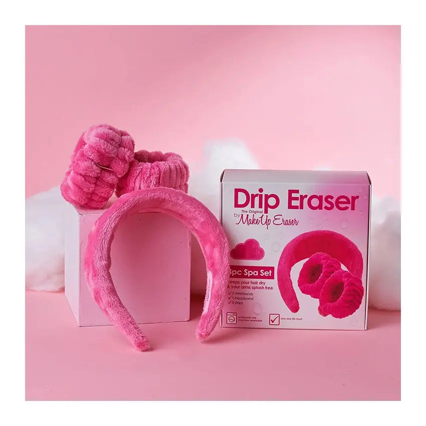 MakeUp Eraser Drip Eraser 3pc Spa Set - PinkPro Beauty Supply