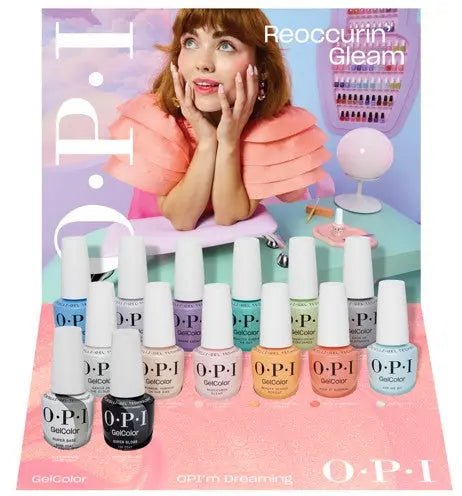 OPI GelColor Opi'm Dreaming Collection 14 Piece Chipboard Display ...