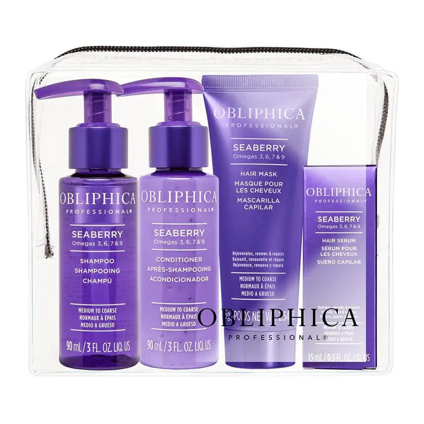 Obliphica Seaberry Thick to Coarse Travel Kit - PinkPro Beauty Supply