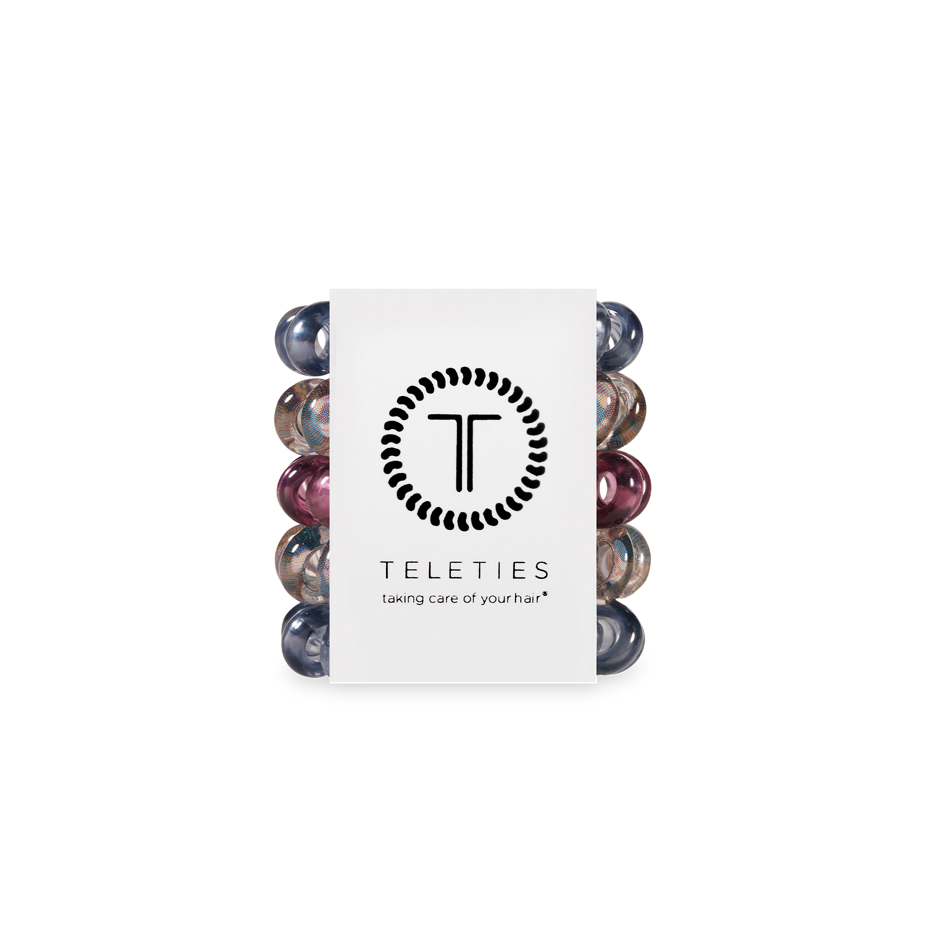 Teleties Hair Ties Tiny Purple Haze - 5 Pack - PinkPro Beauty Supply