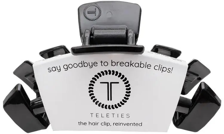 Teleties Classic Jet Black Hair Clip - PinkPro Beauty Supply