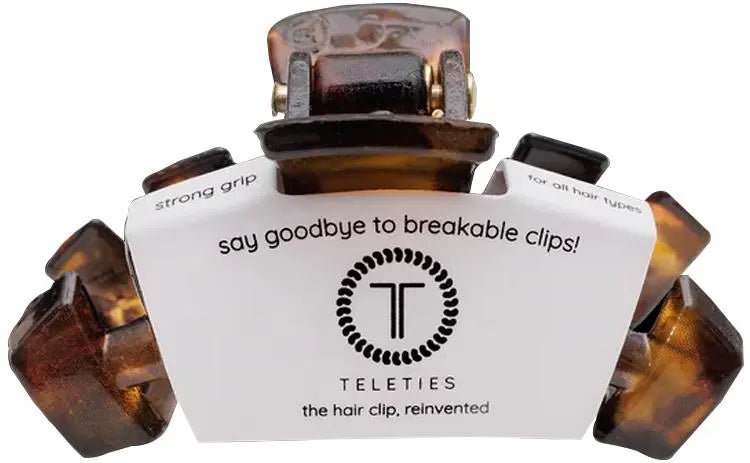 Teleties Classic Tortoise Hair Clip - PinkPro Beauty Supply