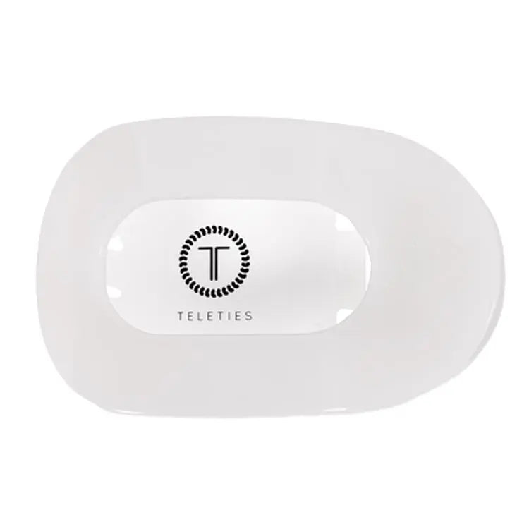 Teleties Flat Coconut White Hair Clip - PinkPro Beauty Supply