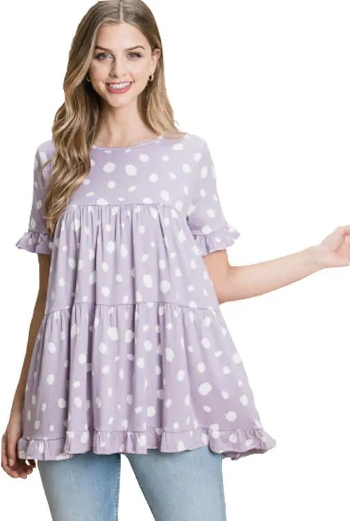 Tiered Ruffle Top - PinkPro Beauty Supply