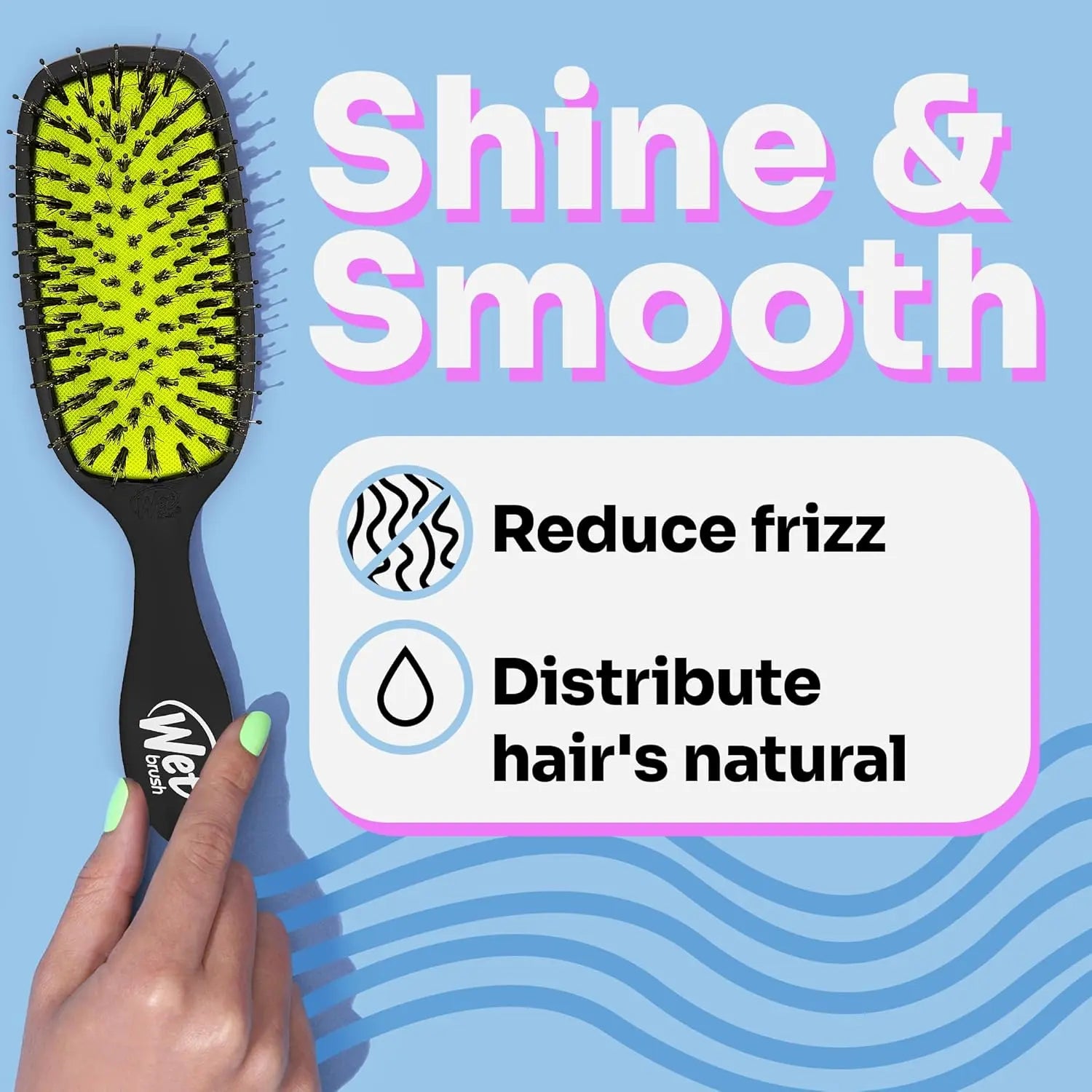 Wet Brush Mini Detangler - Pink - PinkPro Beauty Supply