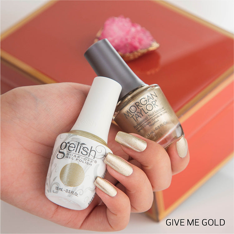 Gelish & Morgan Taylor Duo - Give Me Gold .5 oz - PinkPro Beauty ...