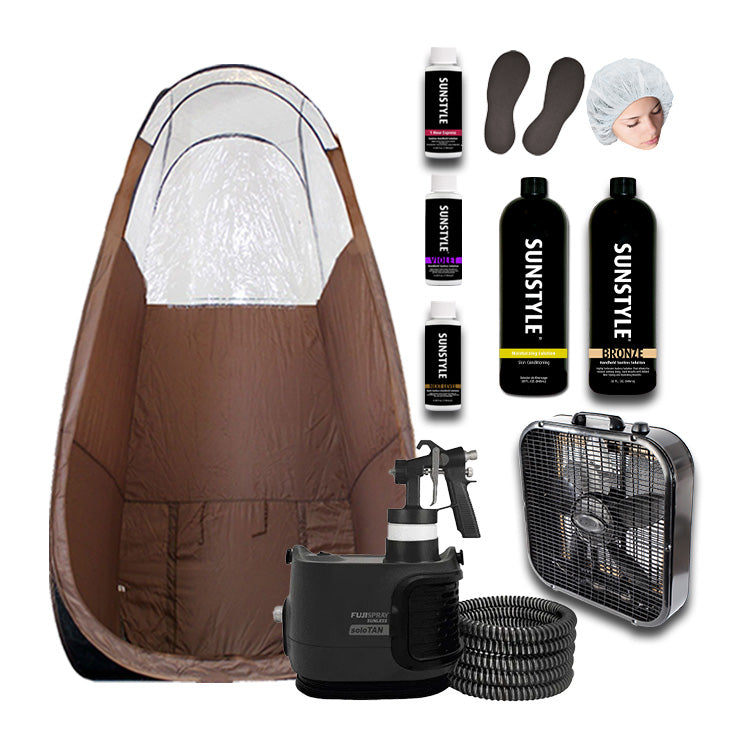 Fuji SoloTan Sunless Spray Tan Business Kit w/ Brown Tent - PinkPro ...