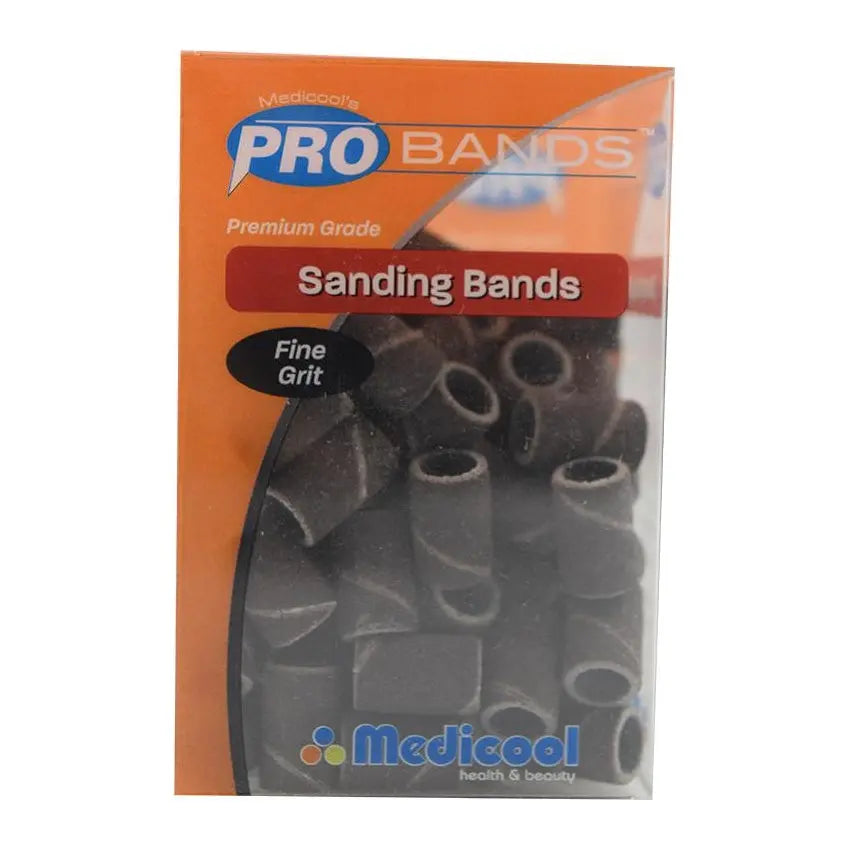 Medicool Red Sanding Band 100 Count - PinkPro Beauty Supply
