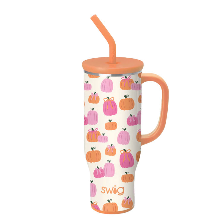 Swig Life Mega Mug 30 oz.Pumpkins and Bows - PinkPro Beauty Supply