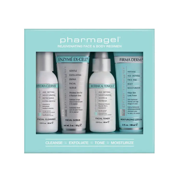 pharmagel Rejuvenating Face & Body 4-Step Kit - PinkPro Beauty Supply